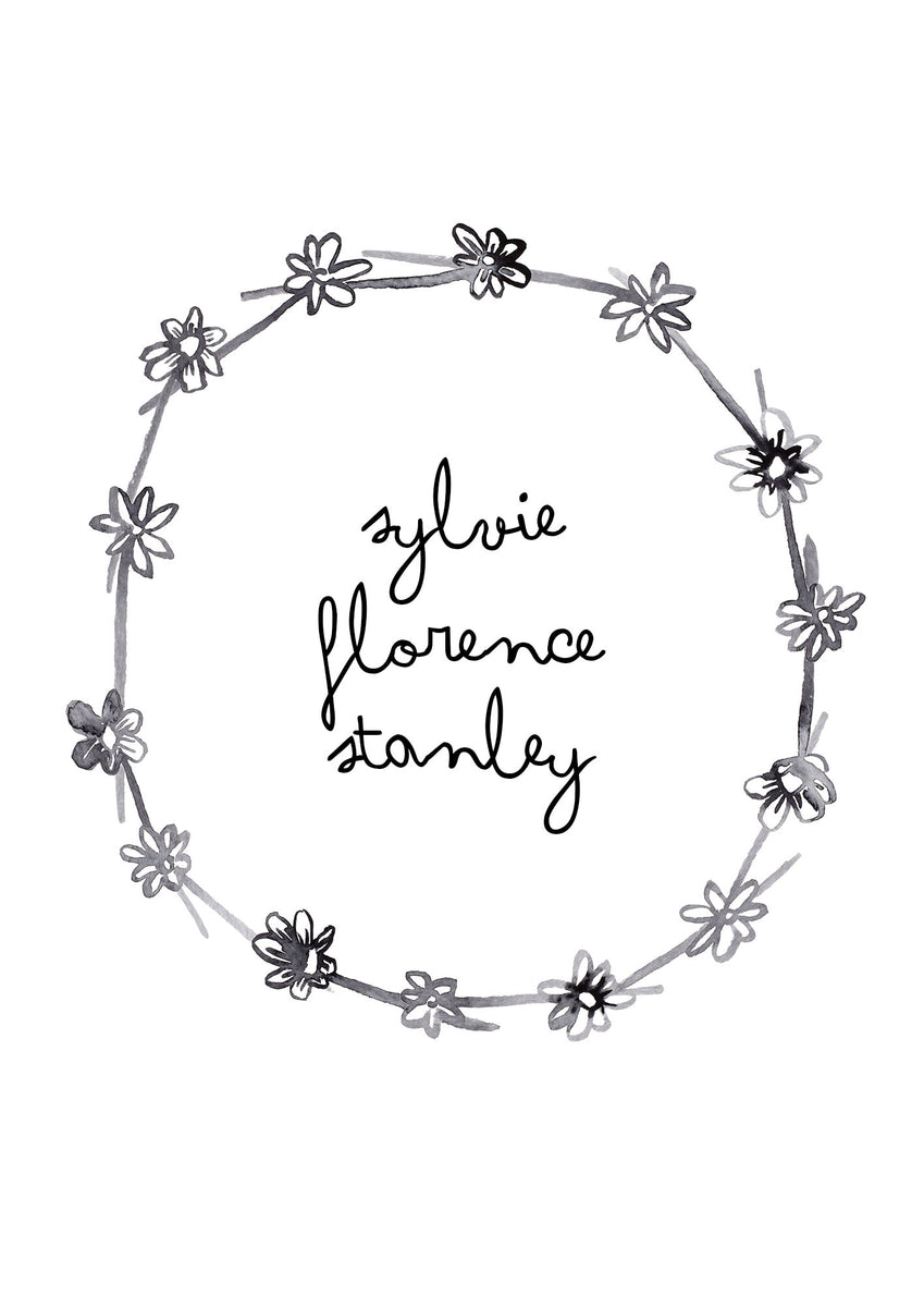 Personalised Daisy Chain Print – Wonder & Rah